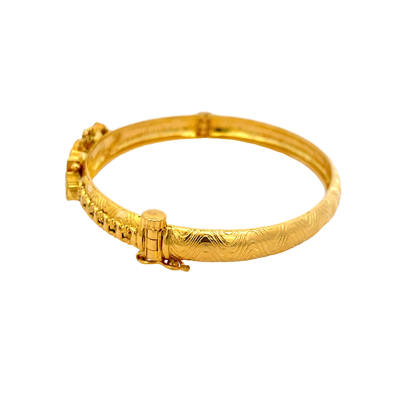 Single Kada Bangles for Her | Ladies Gold Designer Bangle in CA, USA